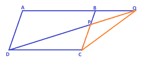 In the figure given below ABCD is a parallelogram. P is a point on BC such that \\[{\\text{BP:PC ...