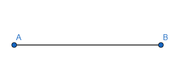 From a point P outside line segment AB=6cm, construct a line PQ parallel to \\[AB\\].