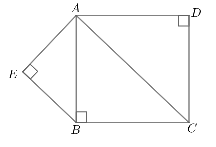 ABC is an isosceles triangle right angled at B. Similar triangles ACD and ABE are constructed in ...