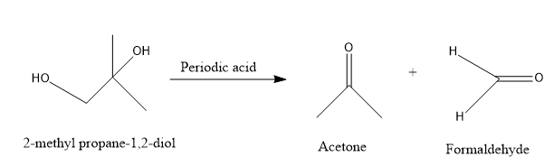 Oxidation of \\[2 - \\] methyl propane \\[ - 1,2 - \\] diol with ...