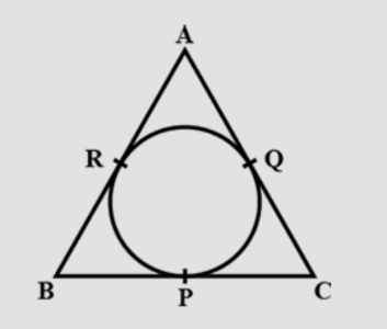 In the figure, an isosceles triangle ABC, with AB=AC, circumscribes a circle. Prove that the ...