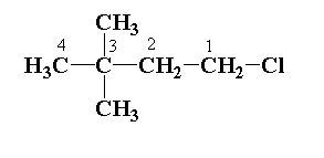 Write the IUPAC name: ${(C{H_3})_3}C.C{H_2}.C{H_2}Cl$.